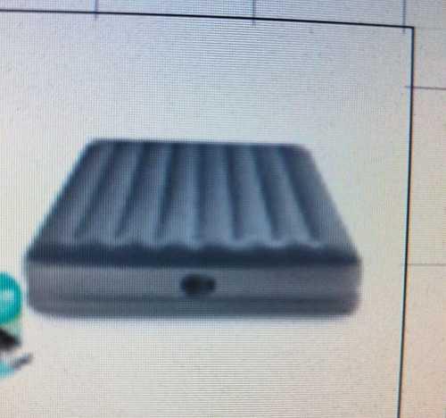 Надувная кровать intex (64114) с USB насосом