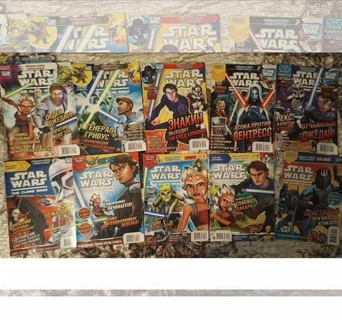 Журналы star wars the clone wars force attax звёзд