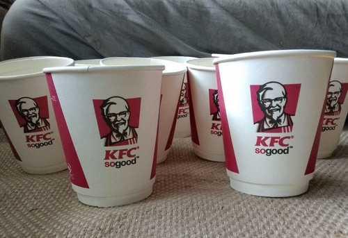 Бумажные стаканы 10 шт. из KFC 0,2