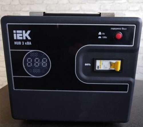 Стабилизатор напряжения 3 кВт 220В 15А IEK