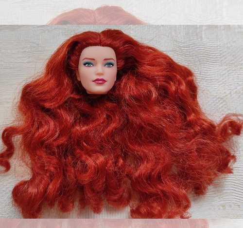 Голова Barbie Looks 12 Curly Red Hair HJW80