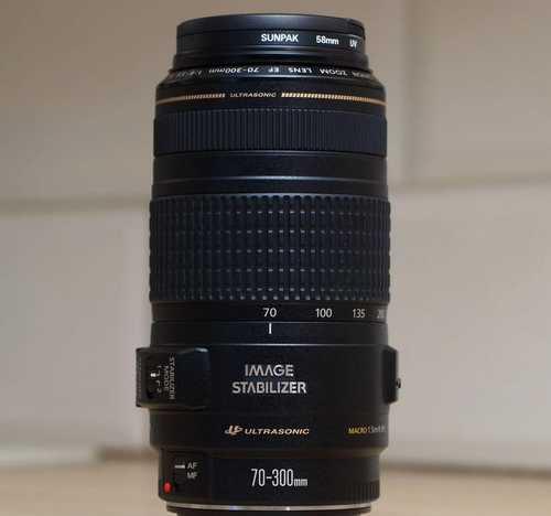 Canon EF 70-300mm f/4-5.6 IS USM   фильтр