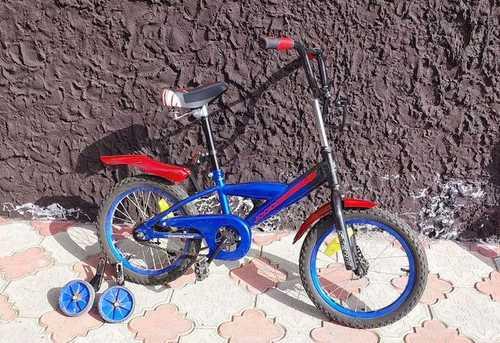 Велосипед детский с дополнительными колёсиками