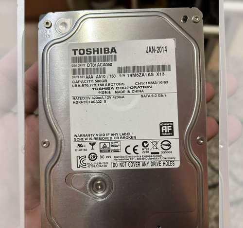 Жесткий диск toshiba