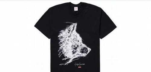 Футболка Supreme Yohji Yamamoto Scribble Wolf Tee