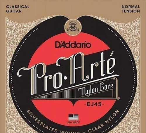 DAddario EJ45 PRO arte normal струны для классиче