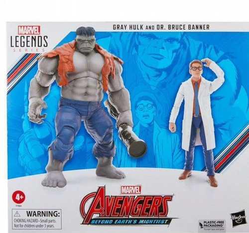 Gray Hulk Bruce Banner Marvel Legends Фигурка Серы