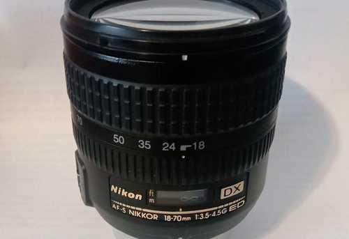 Объектив Nikon Nikkor 18-70mm f/3.5-4.5