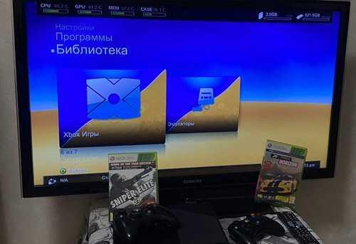 XBO X360e на 500gb + тв Samsung 40 дюймов