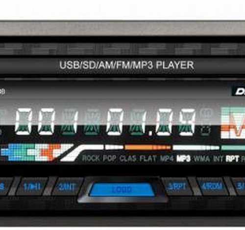 Автомагнитола Digma DCR-400B 1DIN, 4x45Вт, MP3, F