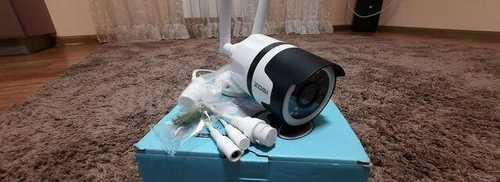 Камера видеонаблюдения wifi уличная +флешка на 128