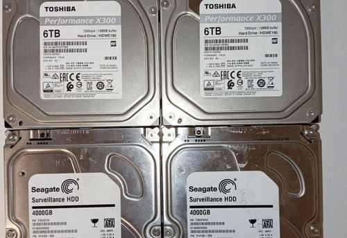 Под ремонт, на з/ч HDD 4Tb, 6Tb