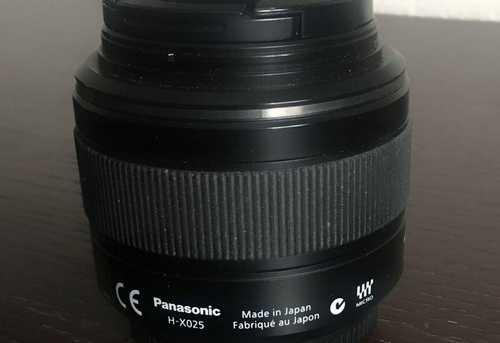 Продам объектив Panasonic Lumix 25mm f/1.4