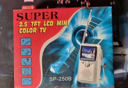 Карманный цветной ЖК телевизор Super SP-250B