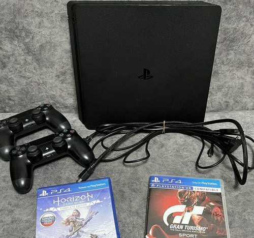 Sony PlayStation 4 slim 500gb + 2 диска