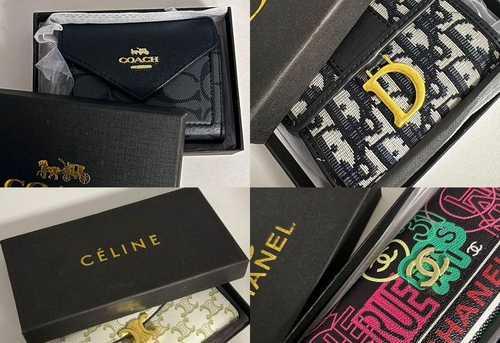 Кошелек coach celine chanel dior