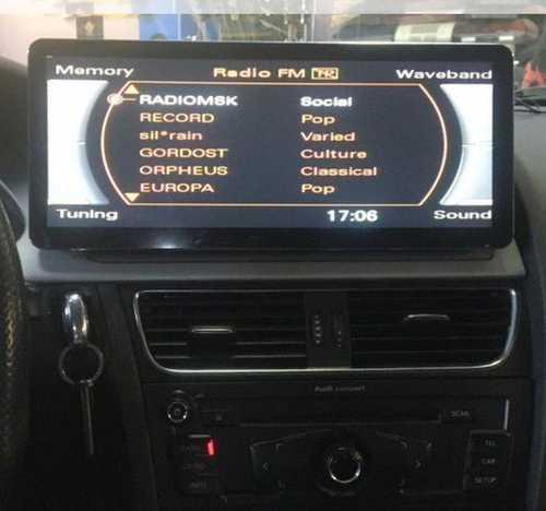 Штатная магнитола для Audi A4 2009-16 High на Android Carmedia HP-HU123AD-8128/AD2H/3062