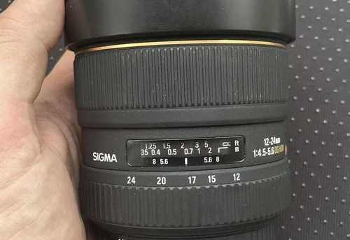 Объектив Sigma 12-24 для Canon