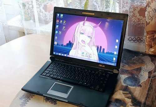 15.4" ASUS X59SL, 500 ГБ, Core 2 Duo T5750, RAM 4 ГБ, ATI Mobility Radeon HD 3470 0.25 ГБ