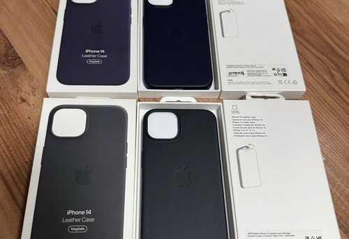 Чехлы Apple Leather Case iPhone 14 оригинал