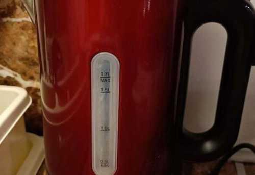 Электрический чайник Scarlett SC-EK21S77, красный