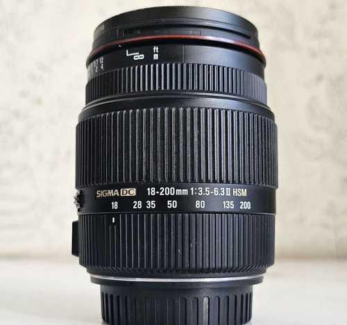 Объектив Sigma DC 18-200mm ii HSM Хороший