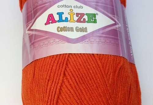 Пряжа, нитки для вязания Alize cotton gold