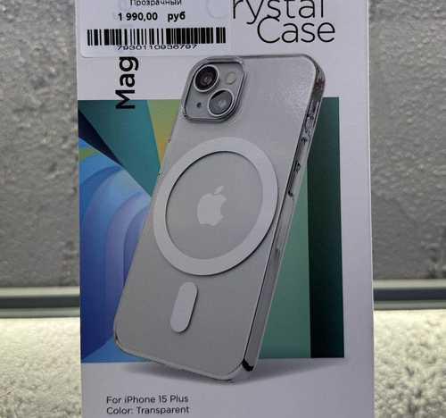 Чехол VLP Crystal Case MagSafe для iPhone 15 Plus