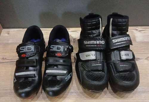 Велотуфли sidi летние женские, Shimano зимние