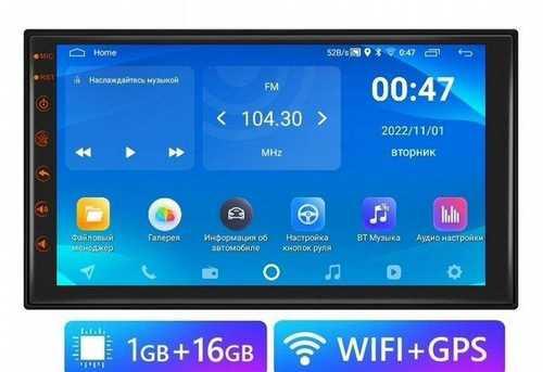 Автомагнитола 2DIN Android 1GB/16GB / Wi-Fi / GPS