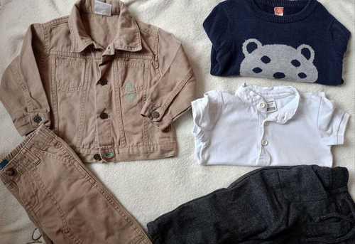 Пакет фирменной детской одежды на мальчика 74-80