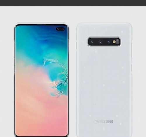Чехол на Samsung galaxy s10 plus белый