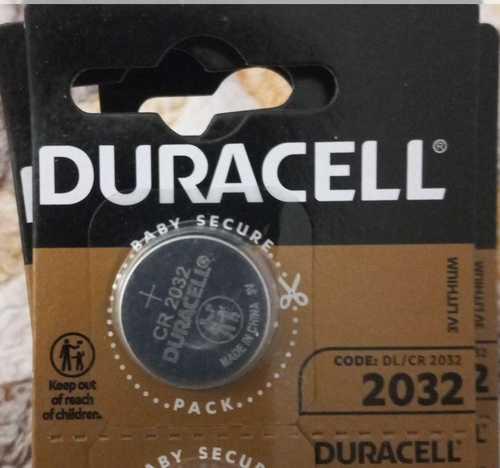 Батарейка cr2032 duracell