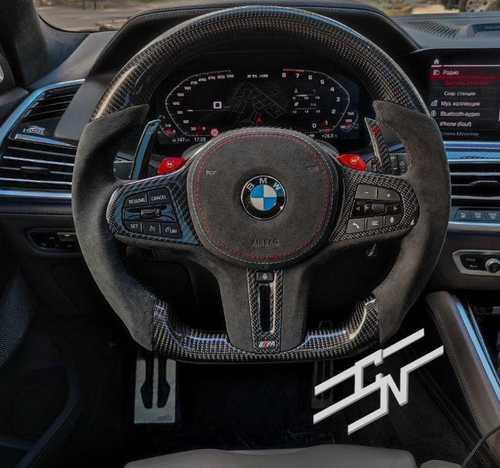 Руль Bmw анатомия карбон алькантара G серия