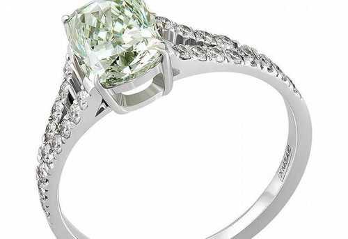 Кольцо c выращенными бриллиантами 2.063 ct