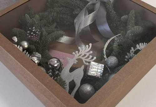 Коробка подарочная для новогоднего венка