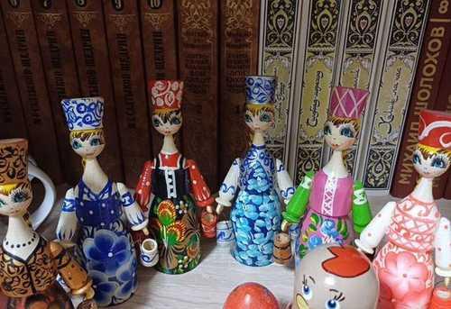 Куклы коллекционные деревянные