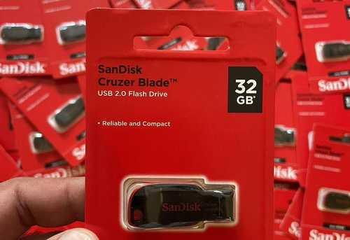 Флешка SanDisk Cruzer Blade 32гб Black