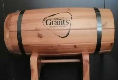 Бочонок деревянный, декоративный для виски Grants