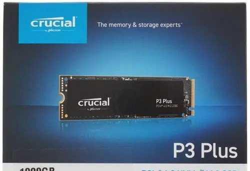 SSD Crucial P3 plus 1Tb (BOX), 5000/3600 PCI-E4.0