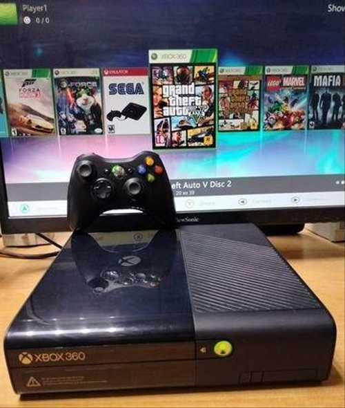 Xbox 360 E 250Gb FreeBoot 39 Игр Геймпад