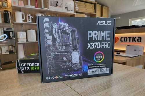 Материнская плата asus prime X370-PRO + Процессор