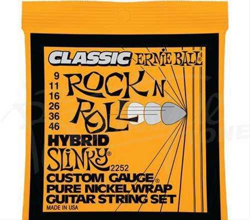 Ernie Ball 2252 струны эл. гитары/9-46/Hybrid Slin