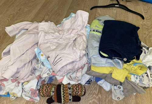 Отдам вещи для новорожденной, шапки 1-3года, обувь