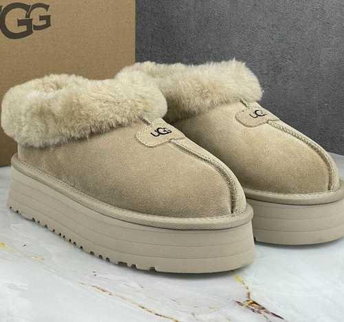 Угги ugg platform slippers sand