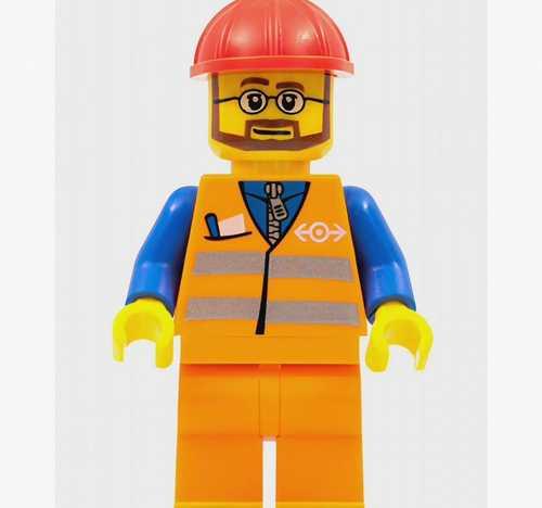 Минифигурка Lego Orange Vest with Safety Stripes