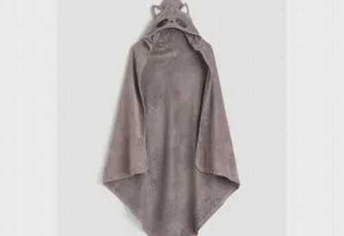 Банное полотенце H&M Home Hooded Raccoon, серый