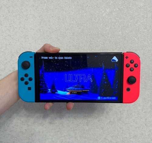 Прошитая Nintendo switch oled 128 64 Гб