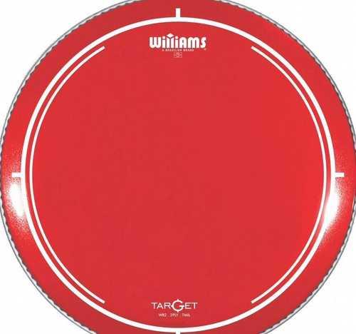 WR2-7MIL-22 Target Series Red Пластик для бас-барабана 22", красный, Williams