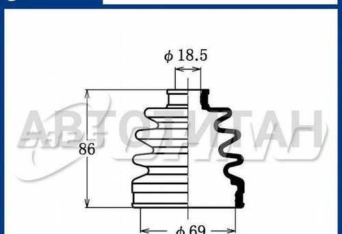 Пыльник привода 5825 FB-2174